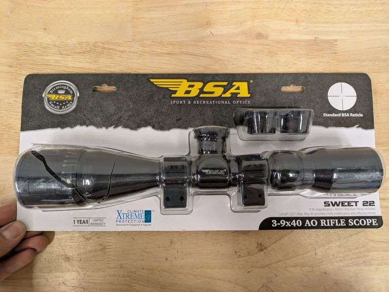 BSA Optics Sweet 22 - 3-9x40mm AO Rifle Scope | Like New - Rio Grande Trade