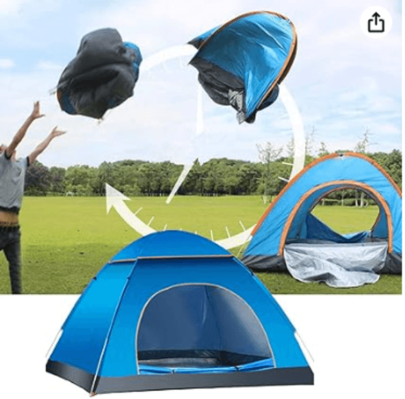 2 Person Instant Pop Up Lightweight Camping Tent | Open Box | (See ...