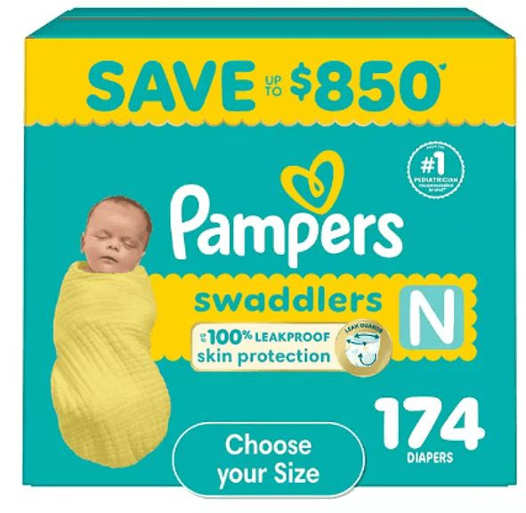 Pampers Swaddlers Diapers Size Newborn Set of 2 | Open Box - Rio Grande ...