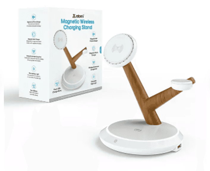 Atomi Qi2 Magnetic Wireless Charging Stand | Open Box | (See Condition ...
