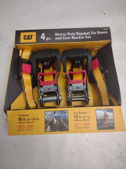 CAT Ratchet Strap Tie Down and Cam Buckle Set | Open Box | (See ...