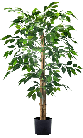 HAIHONG Artificial Ficus Tree Decor, 3.9' | Open Box | (See Condition ...