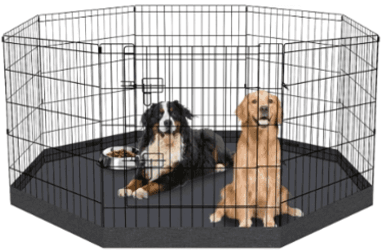 Dog Pen Pet Playpen Dog Fence Indoor Foldable Metal Wire Exercise ...