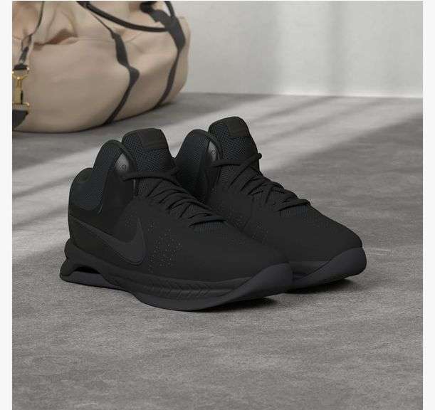 Nike Men's 13 Air Vision Pro VI Nubuck Black Anthracite | Open Box ...
