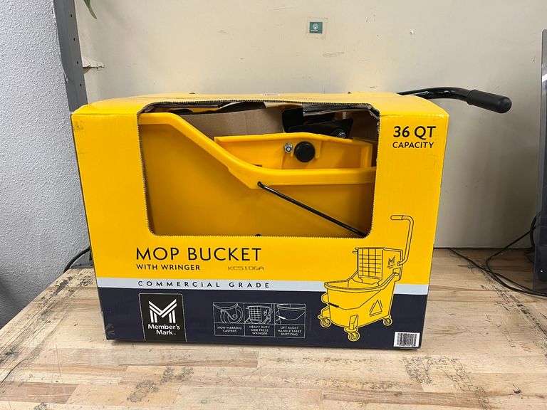 MEMBER'S MARK Commercial Grade Mop Bucket w/Wringer | Open Box | (See ...