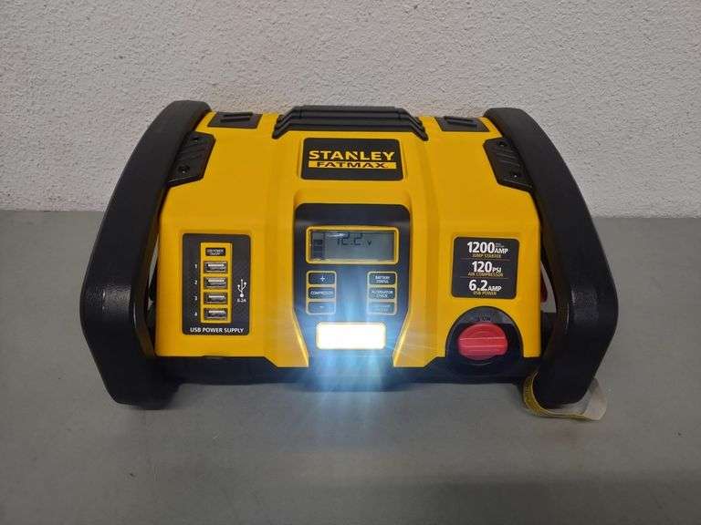 Stanley FATMAX Jump Starter/Air Compressor/USB Power Source | Open Box ...