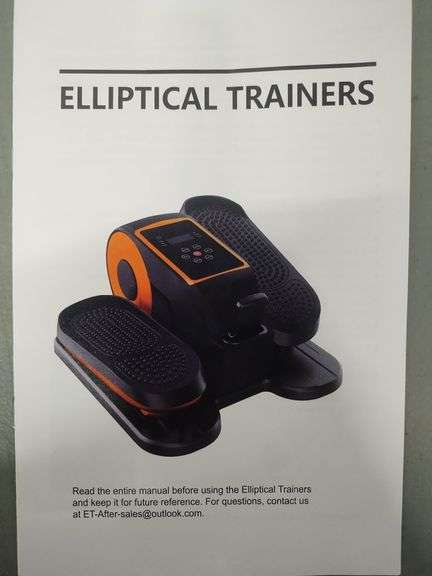 MOTORIZED ELLIPTICAL TRAINER | Open Box | (See Condition Notes) - Rio ...