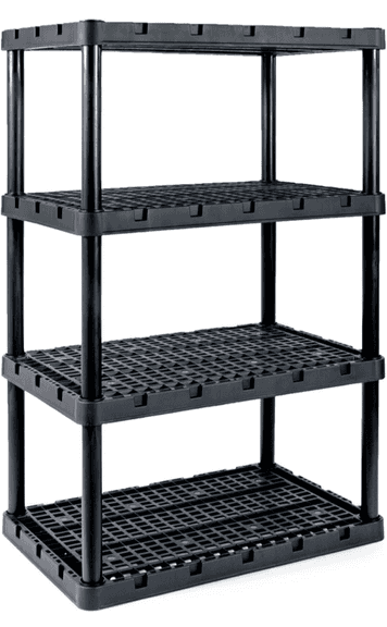 Gracious Living XL Storage Shelving, 4 Shelves, 56.25" X 36" X 24 ...