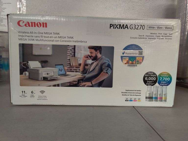 Canon PIXMA G3270 Wireless All-In One MEGA TANK | Open Box - Rio Grande ...