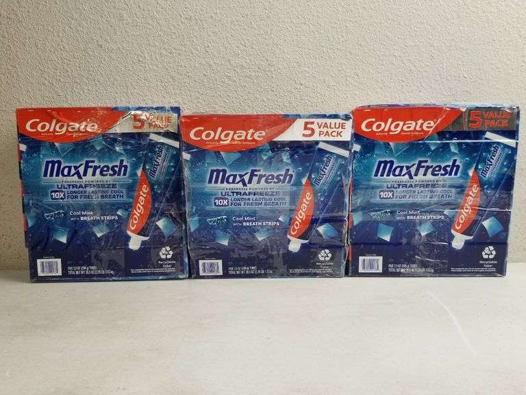 Bundle of Colgate Max Fresh (5 Count) - Six Boxes | Open Box | (See ...