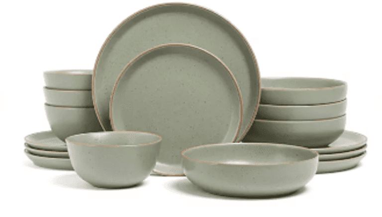 Over&back 16-Piece Artisan Stoneware Dinnerware Set | Open Box - Rio ...