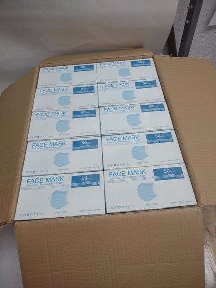 Malt By Impact Three-Ply Face Mask, 50 oer Box, 40 Boxes/Carton ...