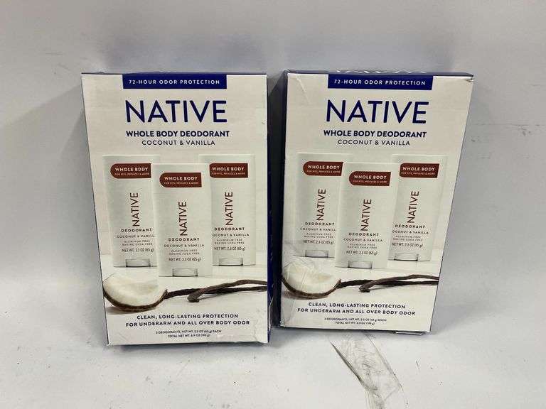 NATIVE Whole Body Deodorant Pack, 6ct, Coconut & Vanilla Scent | Open ...