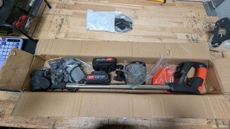 Weed Wacker 24V Eater Battery Brush Cutter | Open Box | (See Condition ...