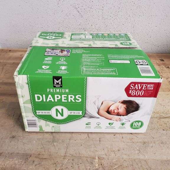 Member's Mark Premium Diapers New Born | Open Box | (See Condition ...