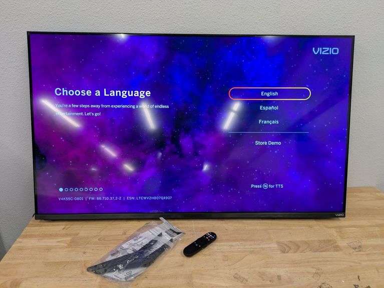 VIZIO 55" Class 4K Series LED Smart TV, V4K55C-0801 | Open Box - Rio Grande Trade