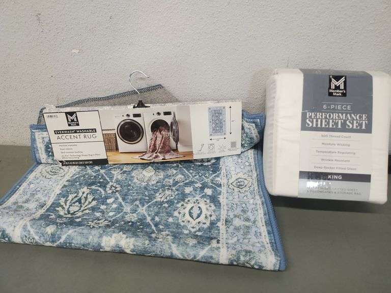 BUNDLE- Member's Mark WASHABLE ACCENT RUG/ Member's Mark 6-PIECE ...