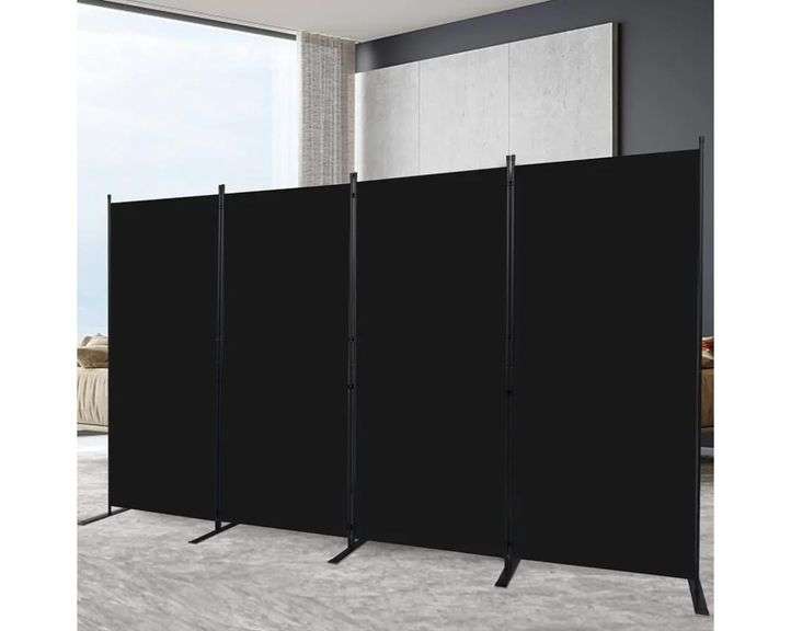HOMSCREENER 6Ft. Portable Room Divider Black | Open Box | (See ...