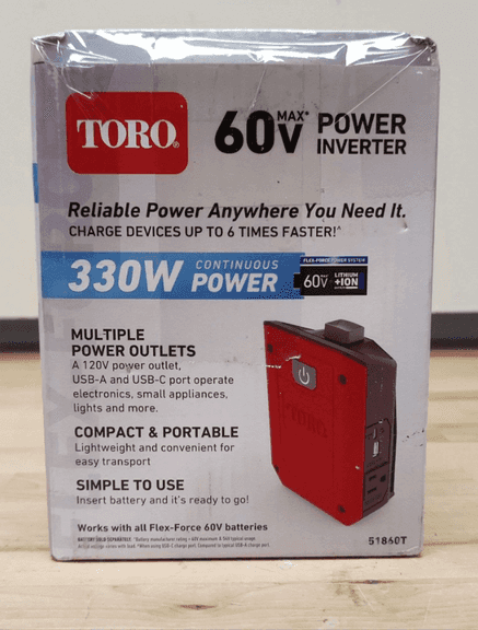 Toro 60V Inverter Power Generator | Open Box | (See Condition Notes ...
