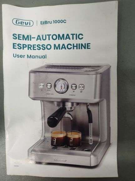 Gevi SEMI-AUTOMATIC ESPRESSO MACHINE | Open Box | (See Condition Notes ...