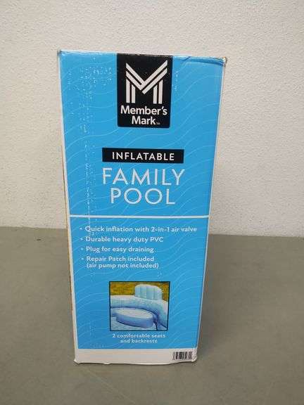 Member's Mark INFLATABLE FAMILY POOL, 10' LONG | Open Box | (See ...
