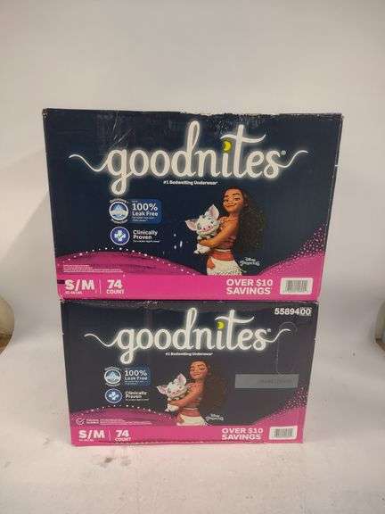 GOODNITES Disposable Bedwetting Underwear. Disney Princess, Small ...