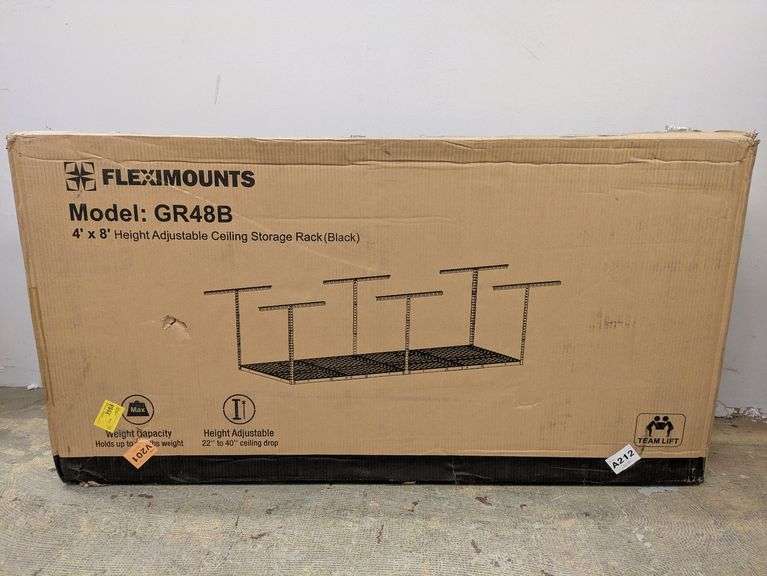 FLEXIMOUNTS 4x8 Overhead Garage Storage Rack | Open Box - Rio Grande Trade