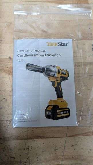 TaskStar Cordless Impact Wrench | Open Box | (See Condition Notes ...