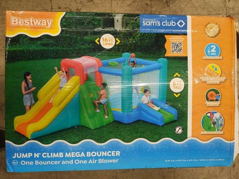 Bestway Jump N' Climb Mega Bouncer, Ages 3+ | Open Box | (See Condition ...