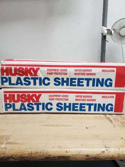 Husky Plastic Sheeting 2 Pack | Open Box | (See Condition Notes) - Rio ...