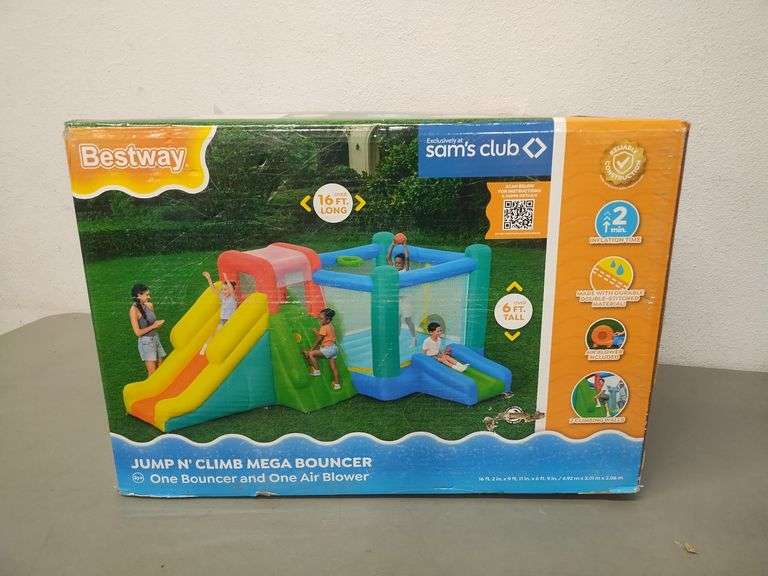 Jump N' Climb Mega Bouncer 6'x16' Ft | Open Box | (See Condition Notes ...