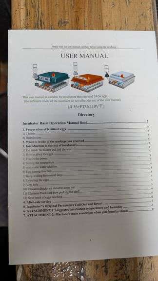 Colnceptus Incubators for Hatching 36 Eggs w Automatic Egg Turning ...