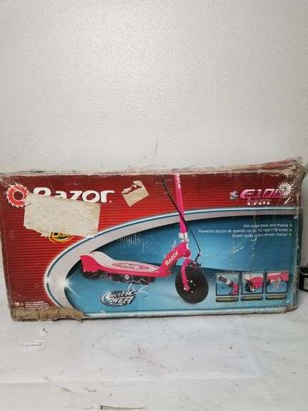 RAZOR Power Core E100 Kids Electric Scooter, Daisy-Pink | Open Box ...