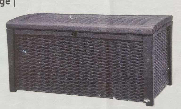 Keter Borneo 110 Gal Deck Storage Box, Antrachite | Open Box | (See ...