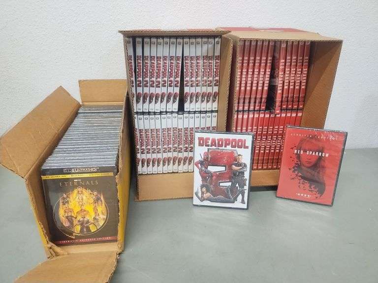 DVD Movie Bundle: Deadpool 2, Red Sparrow, And Marvel Eternals | Open ...
