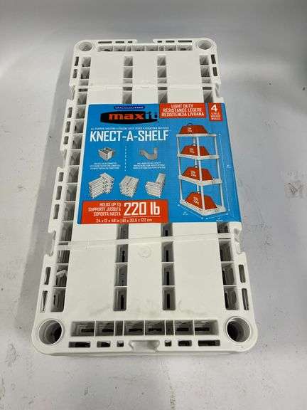 GRACIOUS LIVING 4-Tier Storage Shelf | Open Box | (See Condition Notes ...