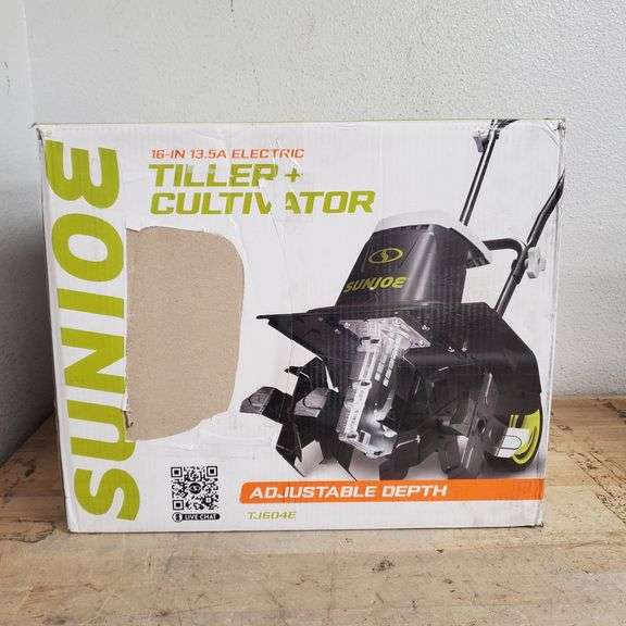 Sun Joe Electric Garden Tiller & Cultivator | Open Box | (See Condition ...