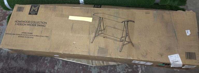 Member's Mark Homewood Wicker Swing | Open Box - Rio Grande Trade