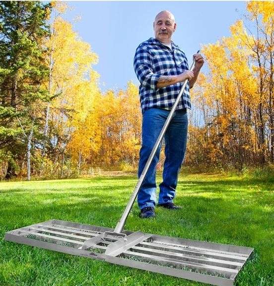 Level King Pro Superior Lawn Leveling Rake | Open Box | (See Condition ...