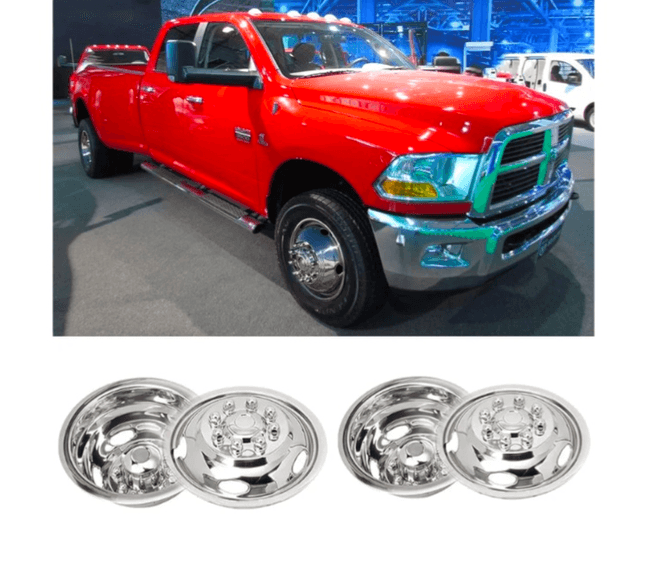 17 inch Polished Stainless Steel Dually Wheel Simulators Bolt On Wheel ...