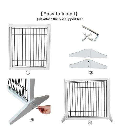 Free Standing Dog Gate | Open Box | (See Condition Notes) - Rio Grande ...