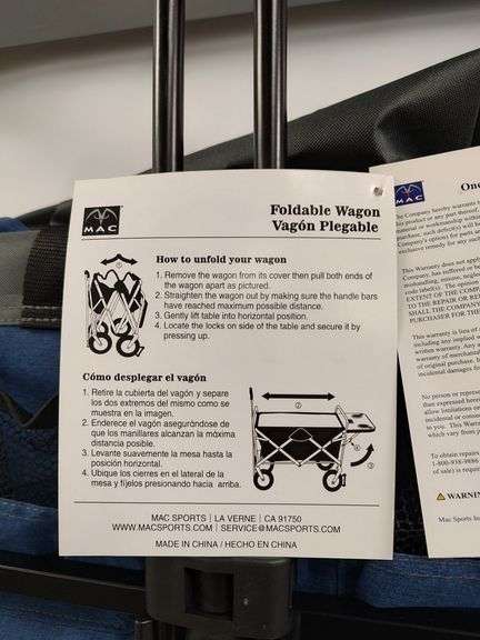 MAC Foldable Wagon | Open Box | (See Condition Notes) - Rio Grande Trade