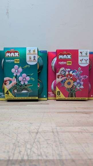 Zuru Max Garden Collection Brick Building Kits, Assorted 4 Pack, 763/ ...