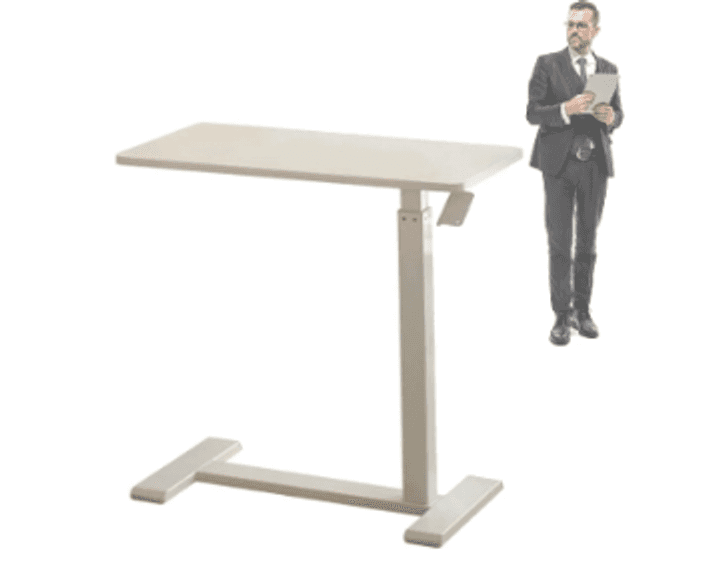 Overbed Table, Laptop Desk w Casters Lifting Height 26"-41" | Open Box ...