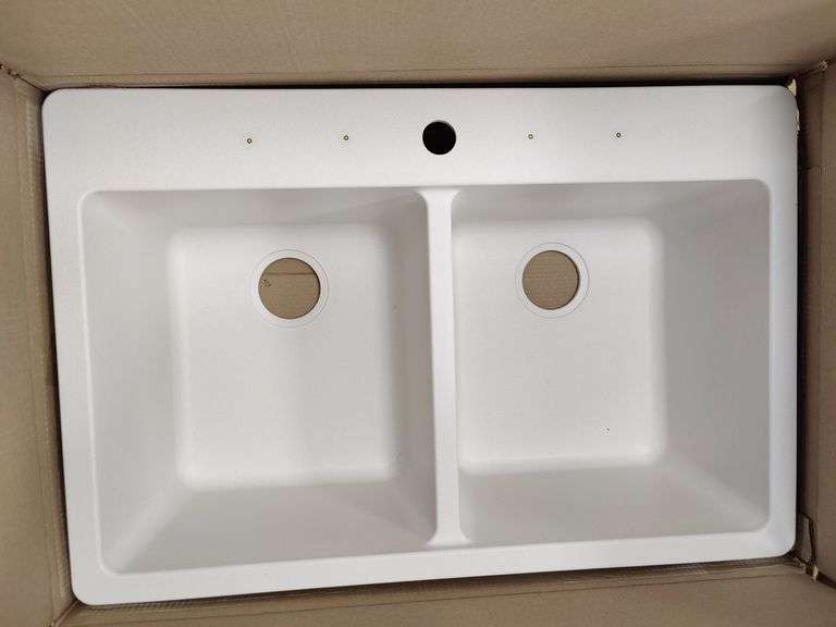 Dual kitchen Sink | Open Box | (See Condition Notes) - Rio Grande Trade