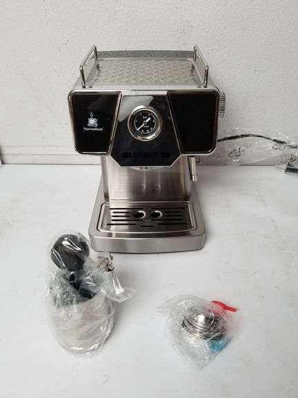 GIANNA 60oz Water Tank Stainles Steel Espresso Machine 20 Bar, Compact ...