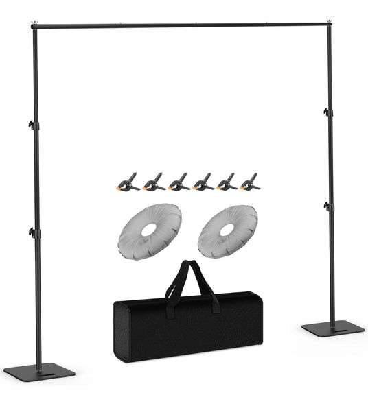 SDFGHJ Photo Backdrop Stand - 10x9.2ft | Open Box - Rio Grande Trade