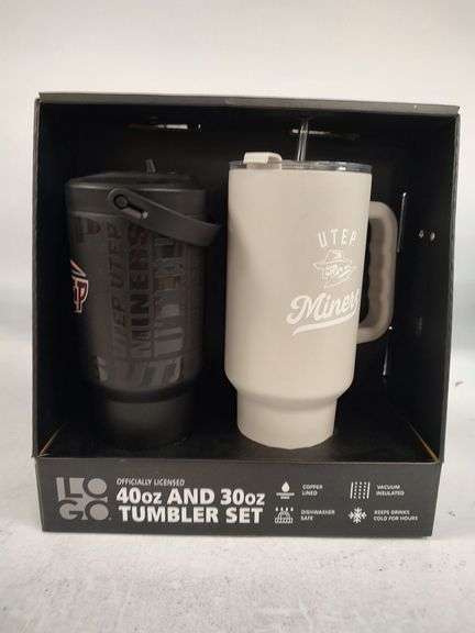 LOGO UTEP Tumbler Set, 30oz & 40oz | Like New | (See Condition Notes ...