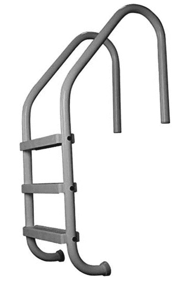 SAFTRON 3 Rung Metal Step Ladder For Swimming Pool, 4ft | Open Box ...