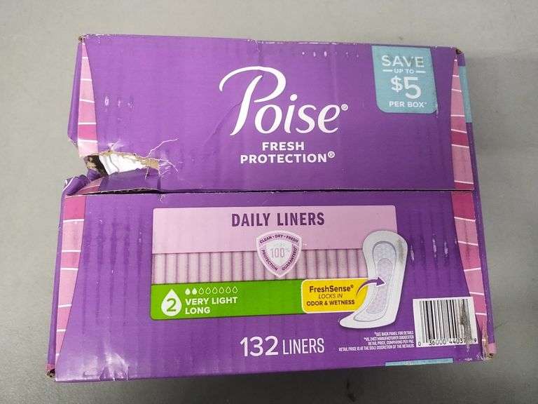 BUNDLE- Poise FRESH PROTECTION DAILY LINERS, 132PK/ GapFit Belt Bag ...